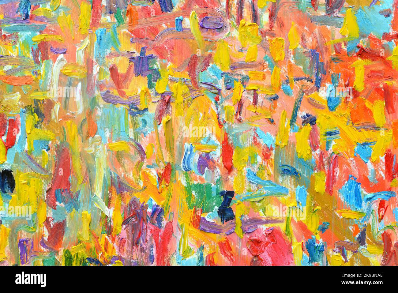 Color of lifes. Expressionist mood, texture Brush paint drawn vivid ...