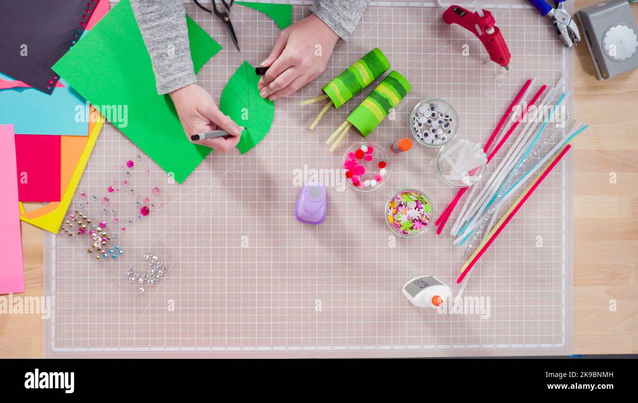 Kids craft project Stock Photo - Alamy