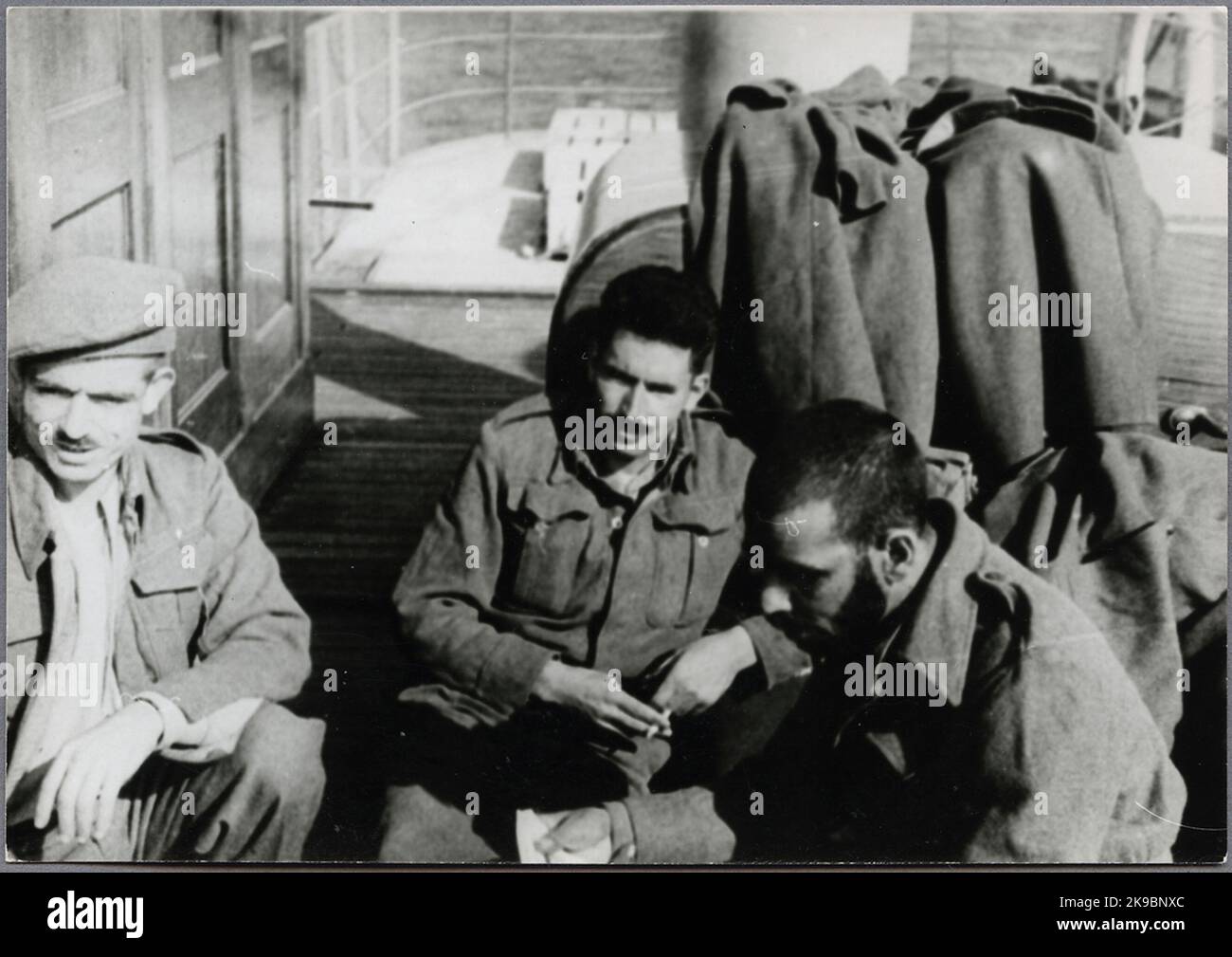 Indian prisoners of war aboard S/S Queen Wictoria Stock Photo - Alamy