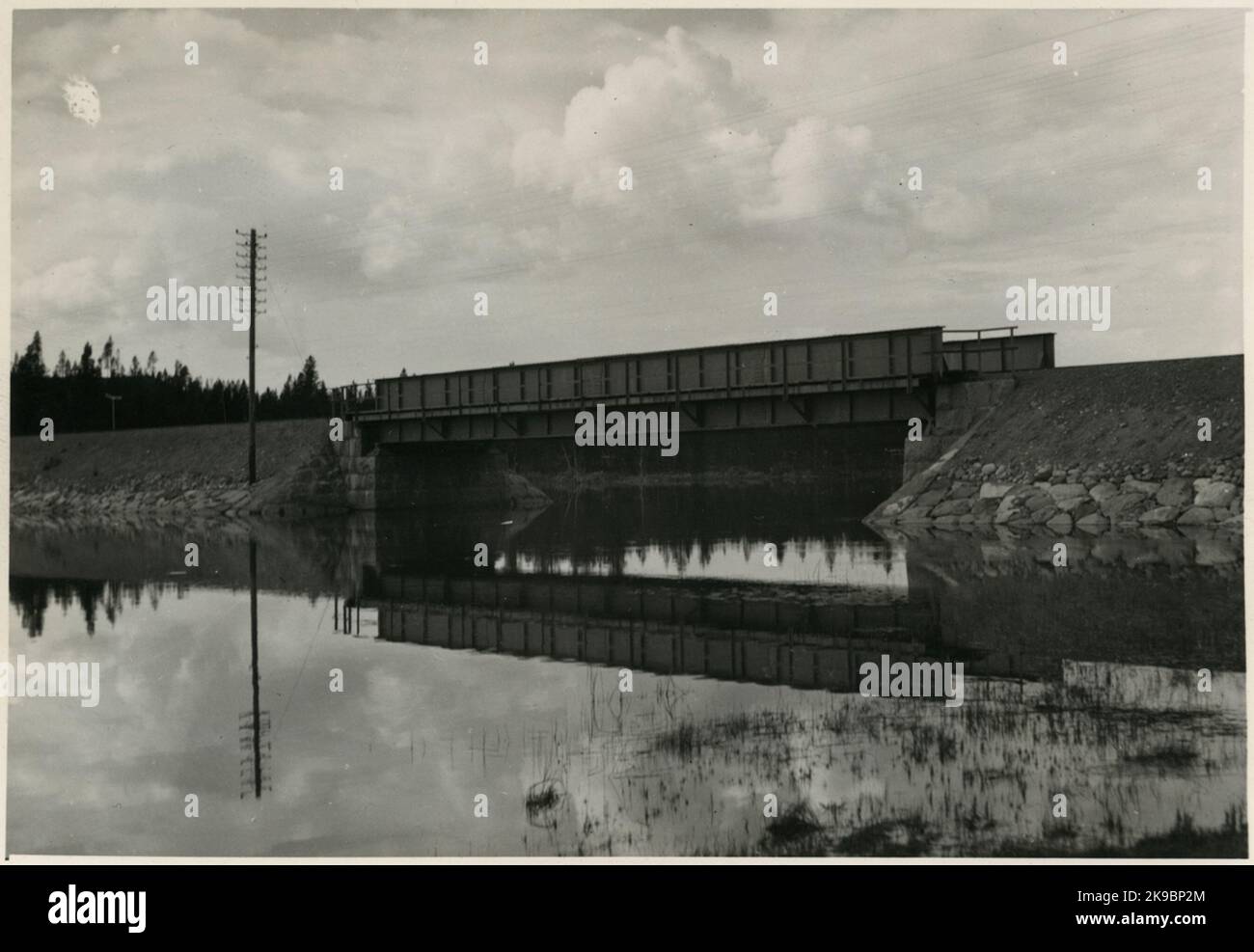 Railway bridge over the Byske River. The bridges that were built over ...