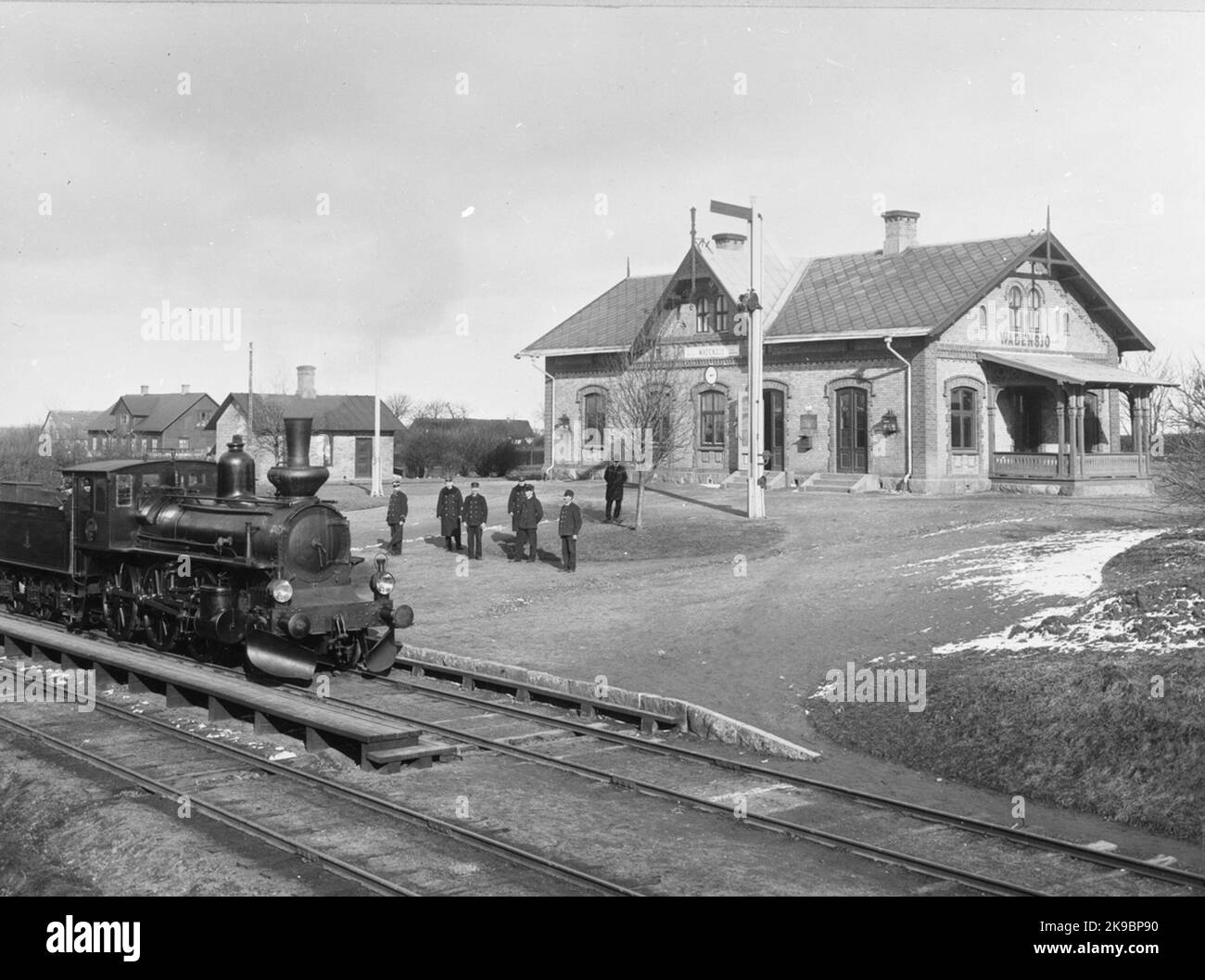 Station's railways, Vkbg 495 locomotives Stock Photo - Alamy