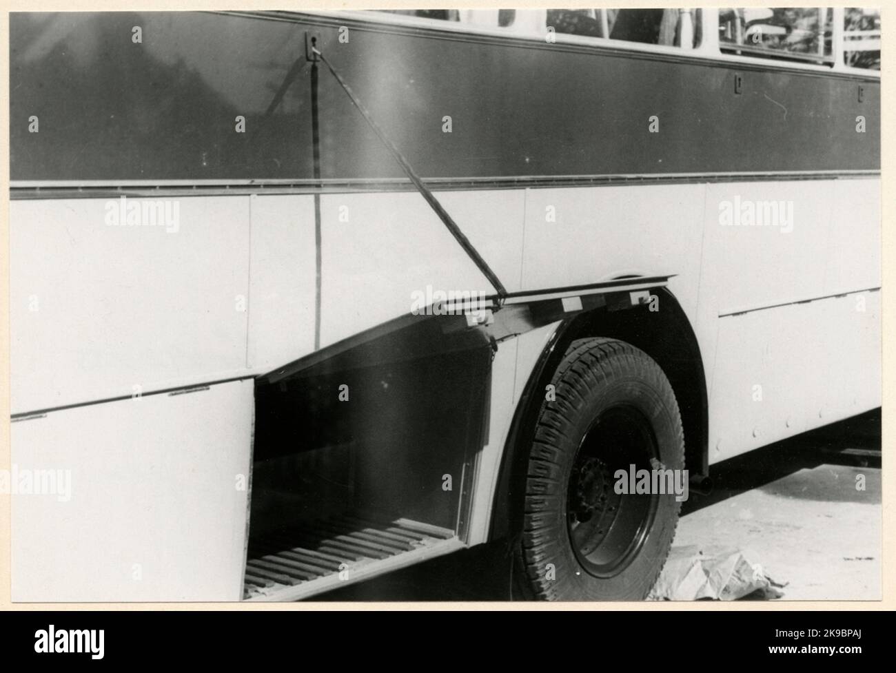 Part of cargo space by bus Stock Photo - Alamy