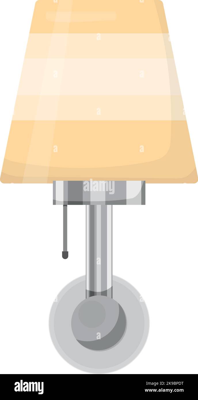 Electric wall lamp icon. Cartoon interior light Stock Vector Image ...