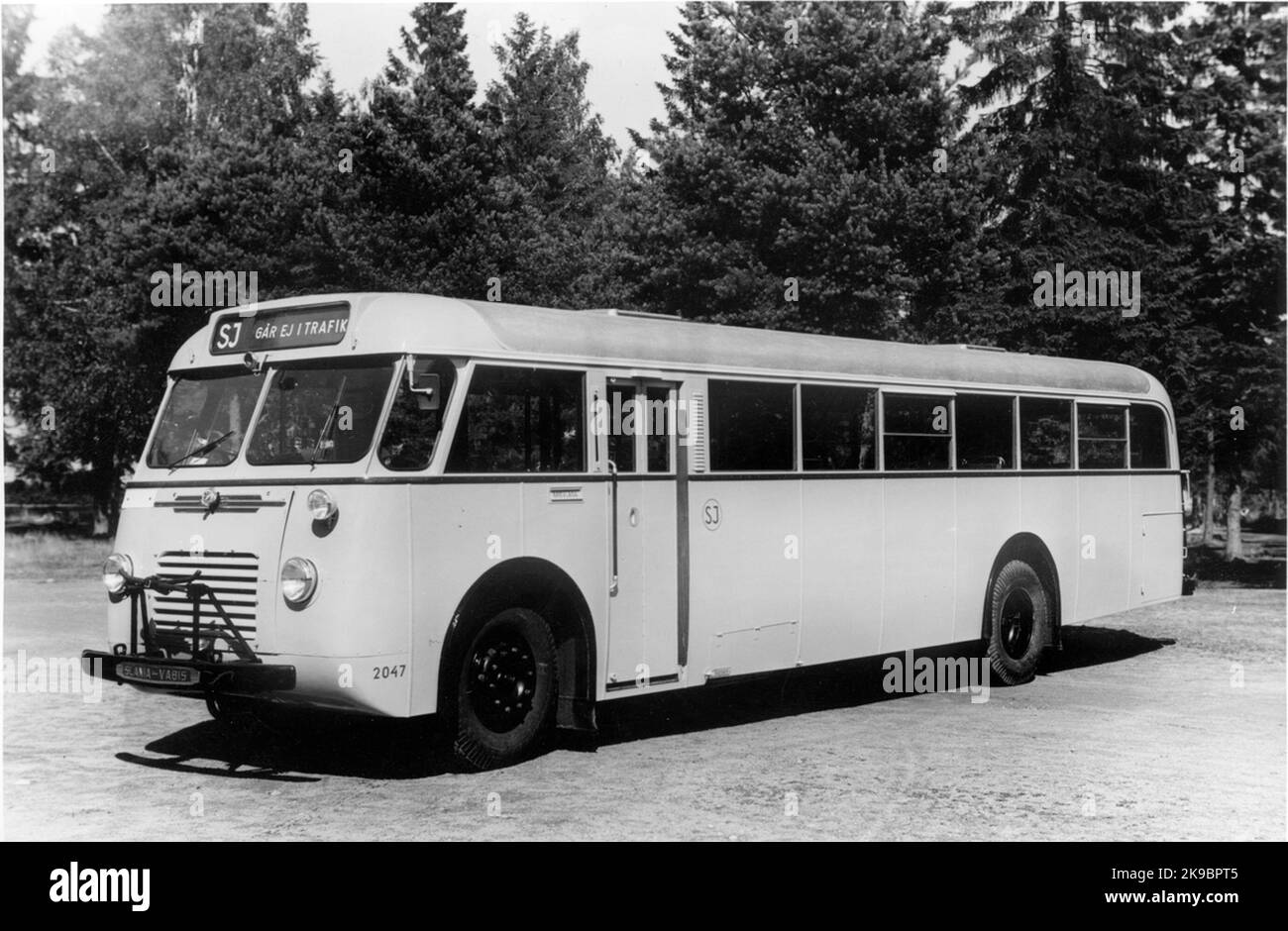 State Railways, SJ Bus 2047 Scania-Vabis B63 Stock Photo - Alamy