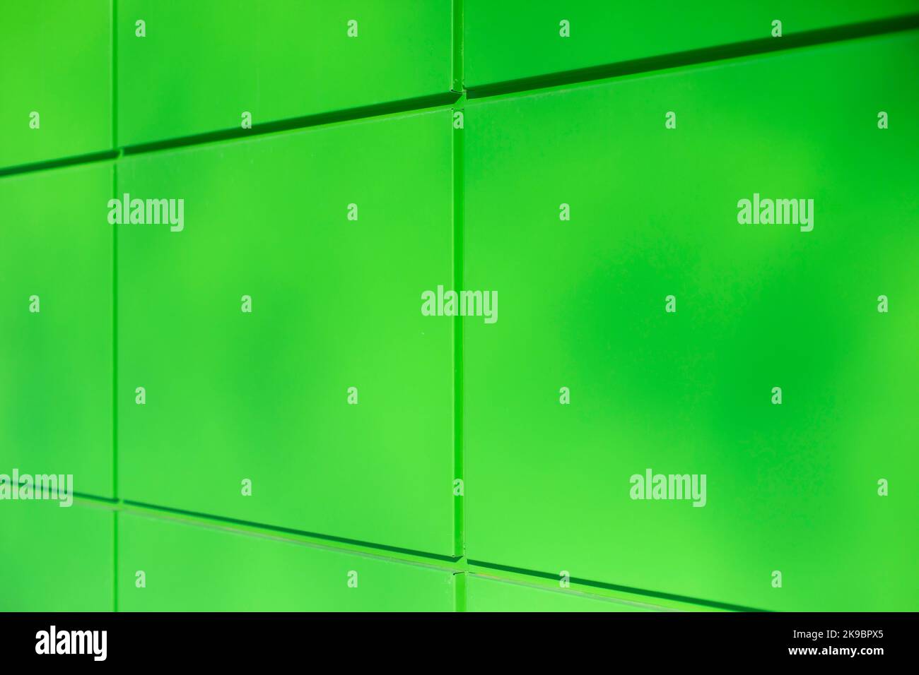 Green Wall. Building panels. They were at office house. Light green ...