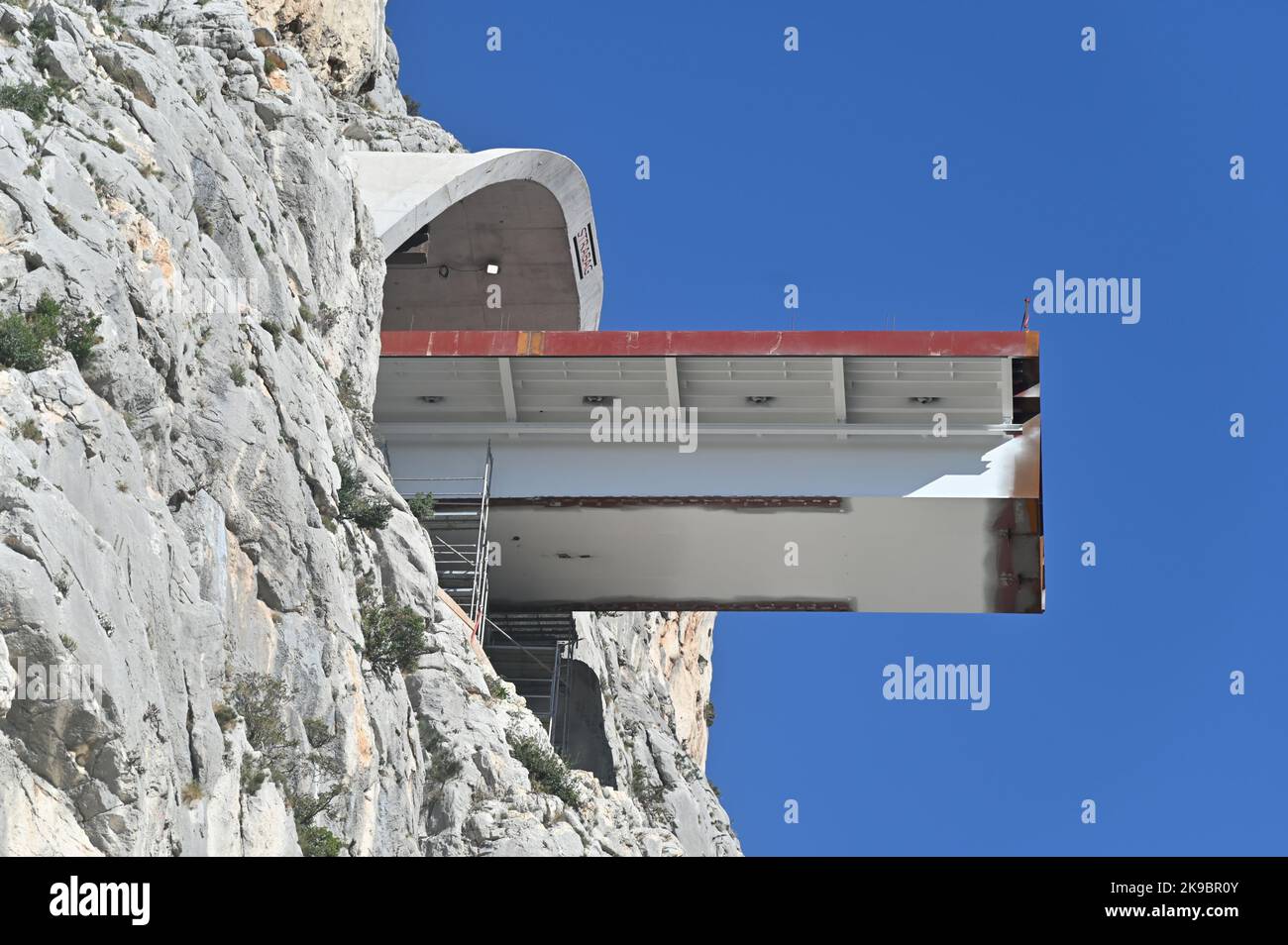 The Omis bypass road project on Croatia’s Dalmatian coast, which ...