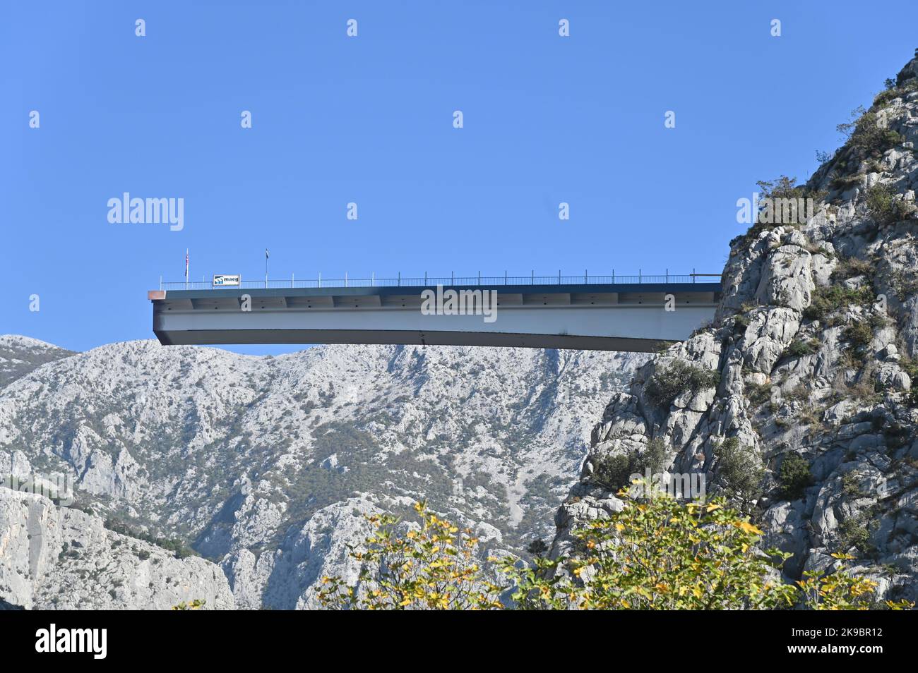 The Omis bypass road project on Croatia’s Dalmatian coast, which ...