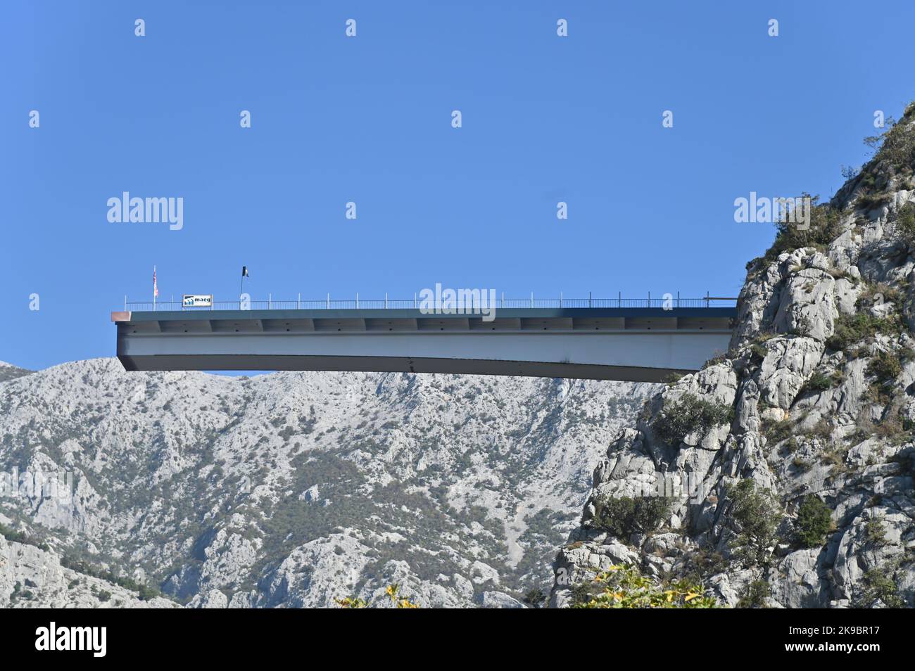 The Omis bypass road project on Croatia’s Dalmatian coast, which ...