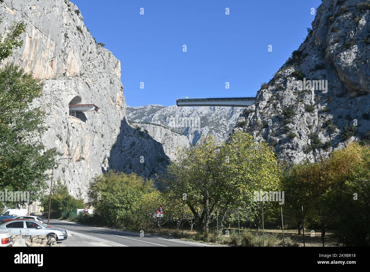 The Omis bypass road project on Croatia’s Dalmatian coast, which ...