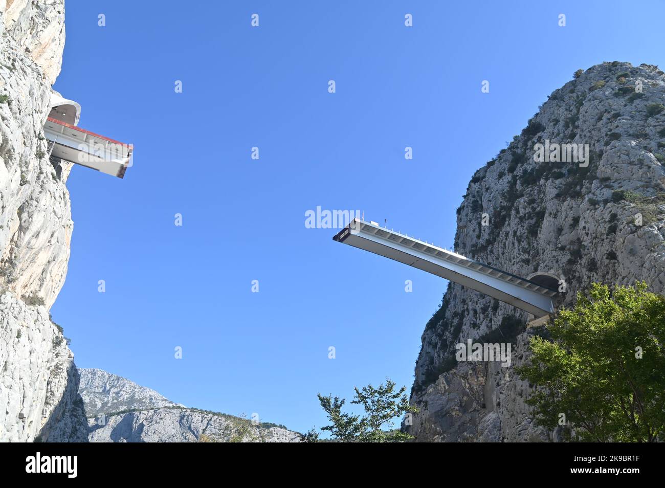 The Omis bypass road project on Croatia’s Dalmatian coast, which ...