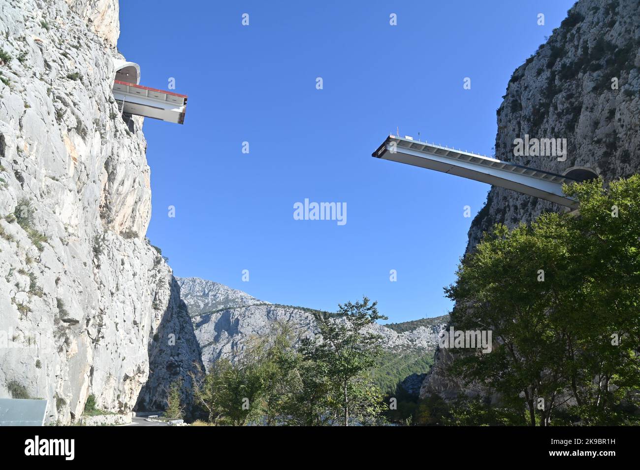The Omis bypass road project on Croatia’s Dalmatian coast, which ...