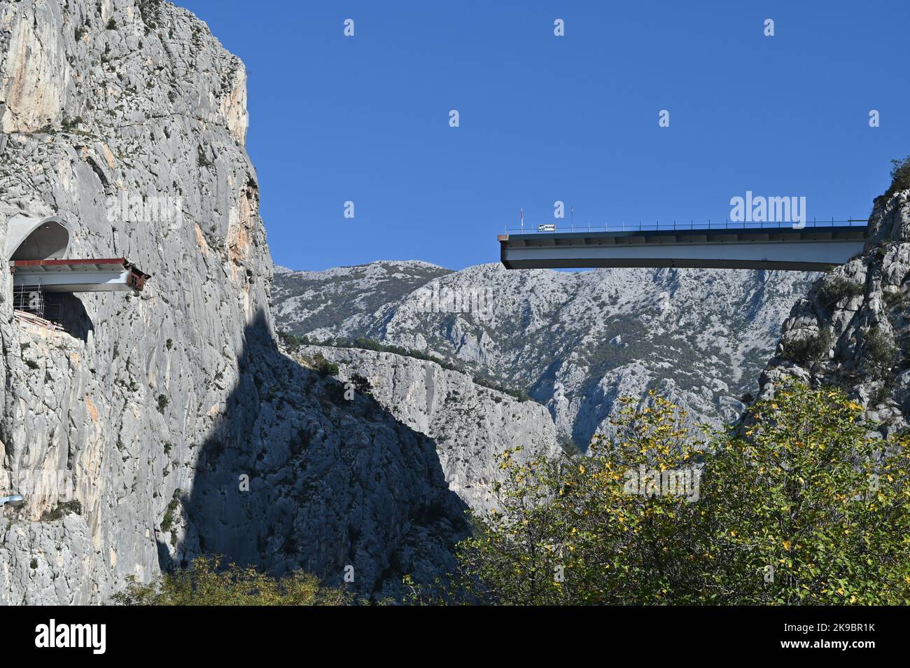 The Omis bypass road project on Croatia’s Dalmatian coast, which ...