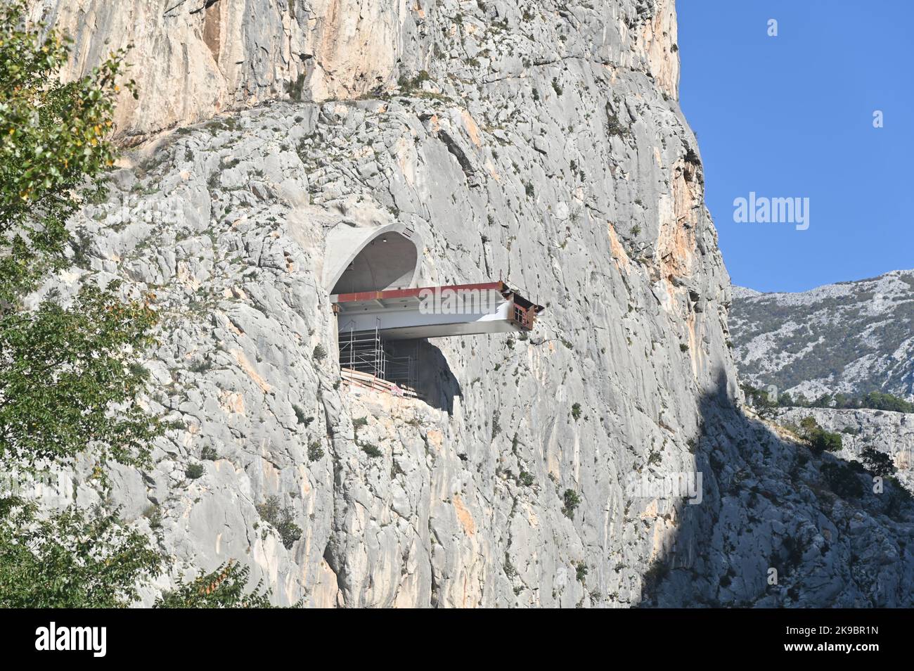 The Omis bypass road project on Croatia’s Dalmatian coast, which ...