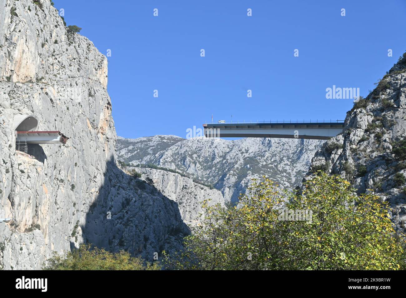The Omis bypass road project on Croatia’s Dalmatian coast, which ...