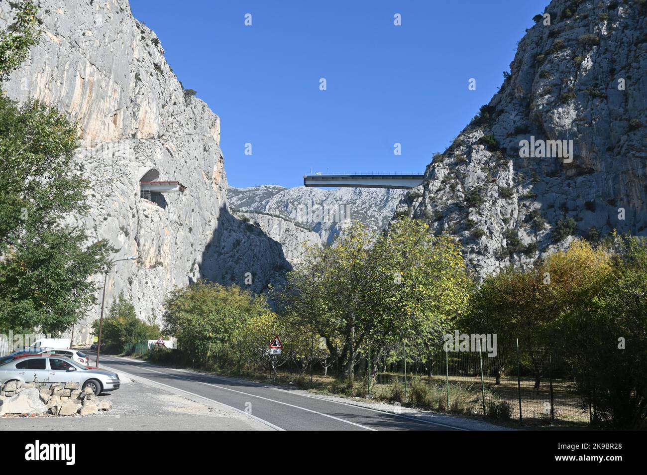 The Omis bypass road project on Croatia’s Dalmatian coast, which ...