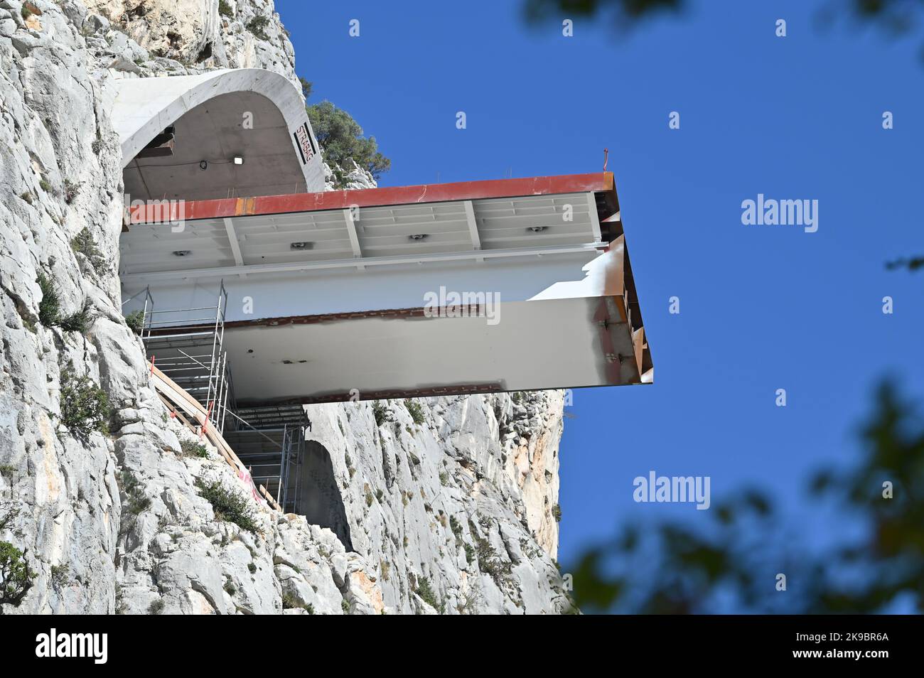 The Omis bypass road project on Croatia’s Dalmatian coast, which ...