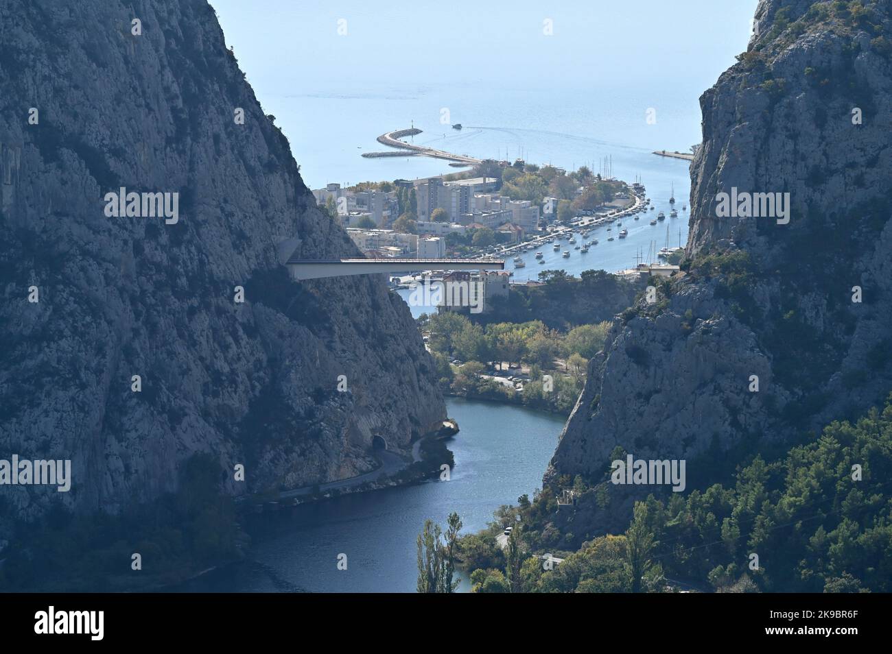 The Omis bypass road project on Croatia’s Dalmatian coast, which ...