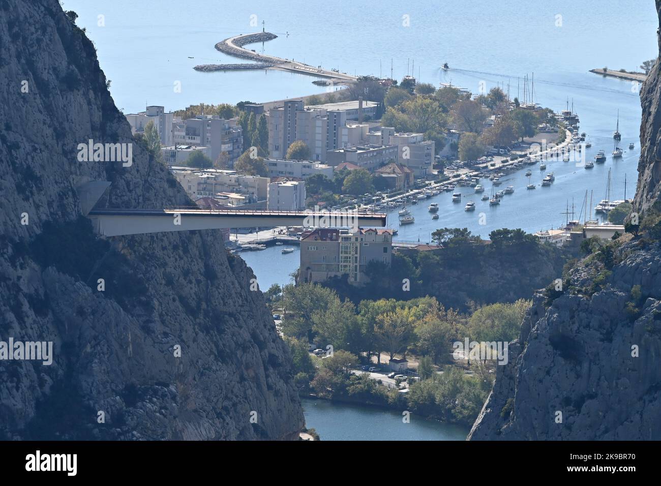 The Omis bypass road project on Croatia’s Dalmatian coast, which ...