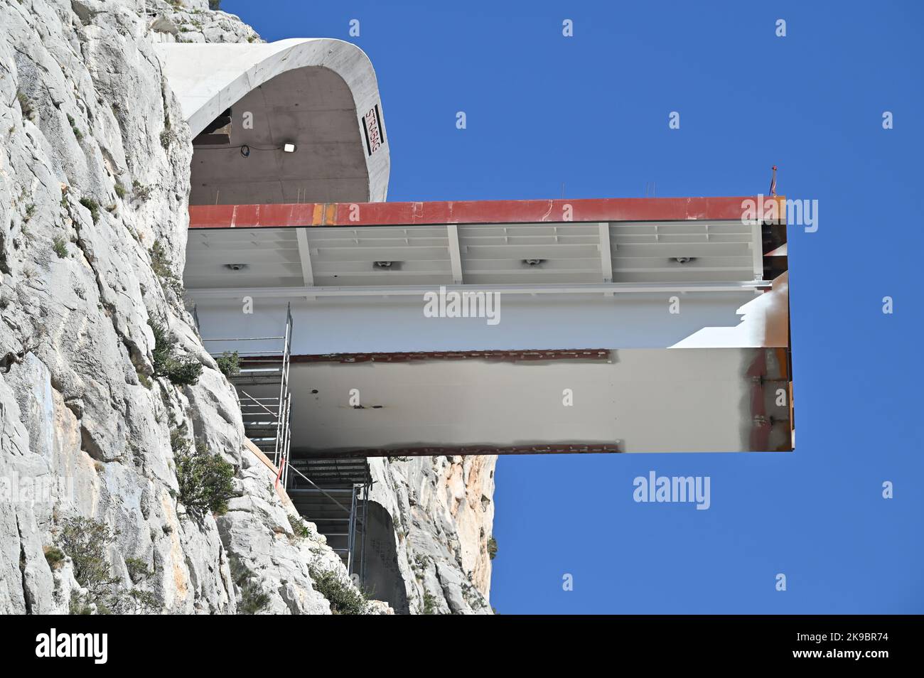 The Omis bypass road project on Croatia’s Dalmatian coast, which ...