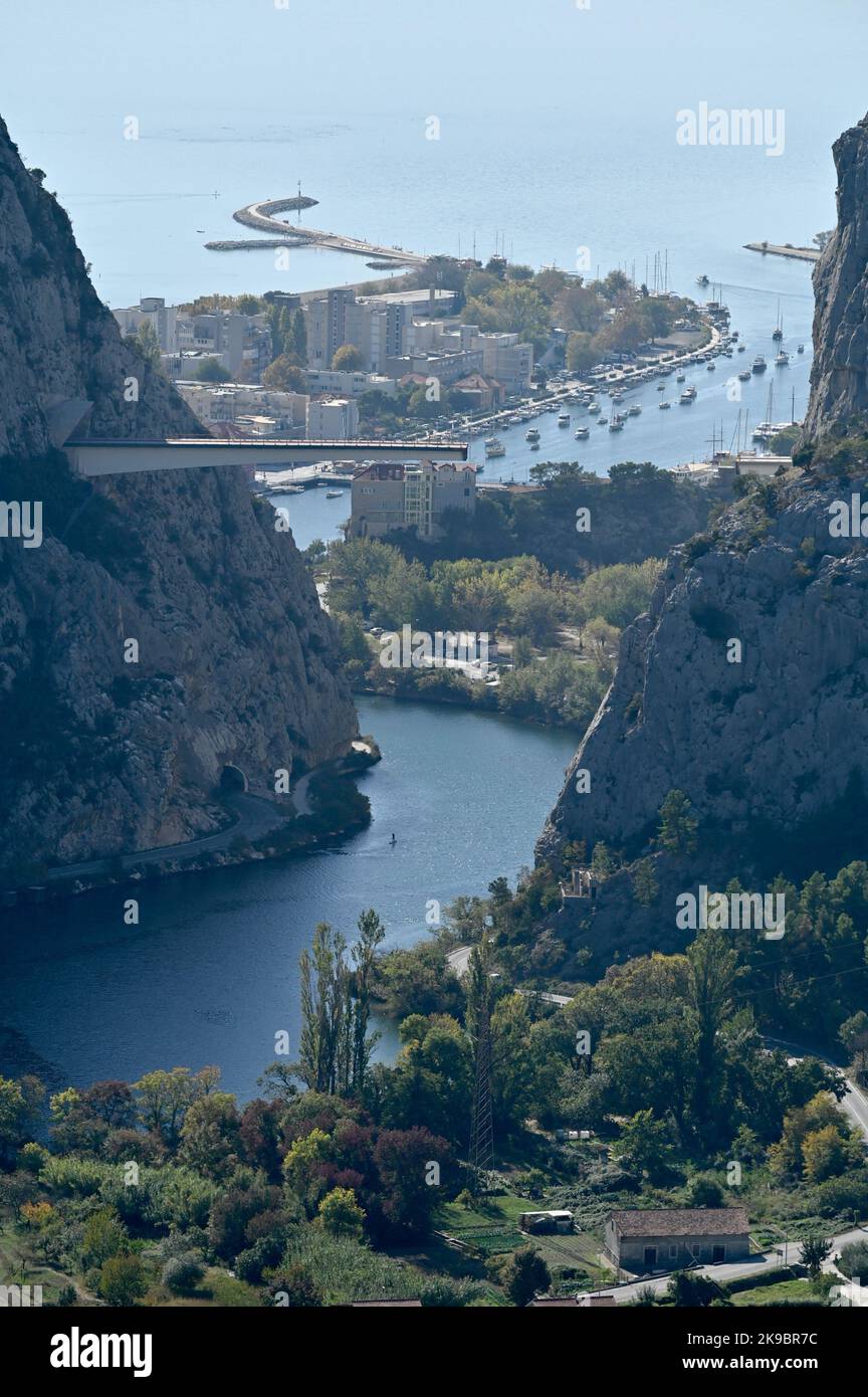 The Omis bypass road project on Croatia’s Dalmatian coast, which ...