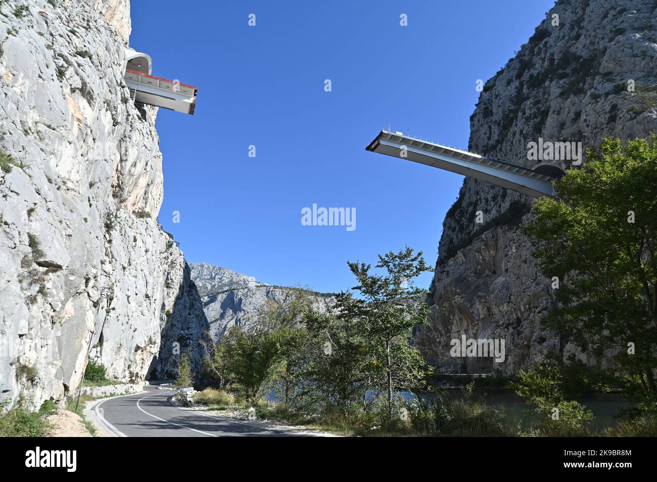 The Omis bypass road project on Croatia’s Dalmatian coast, which ...