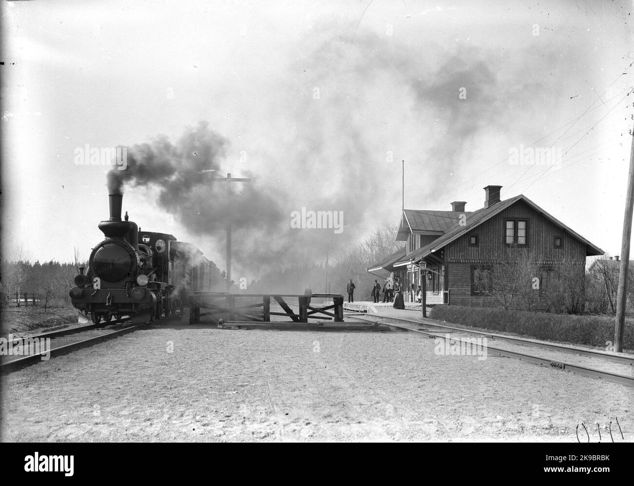 Steam locomotive belonging to the State Railways, SJA 347, at Igelstorp ...