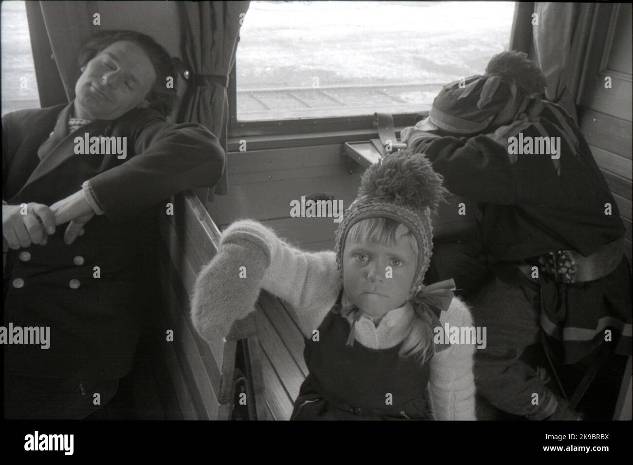 Travelers in a passenger car Stock Photo - Alamy
