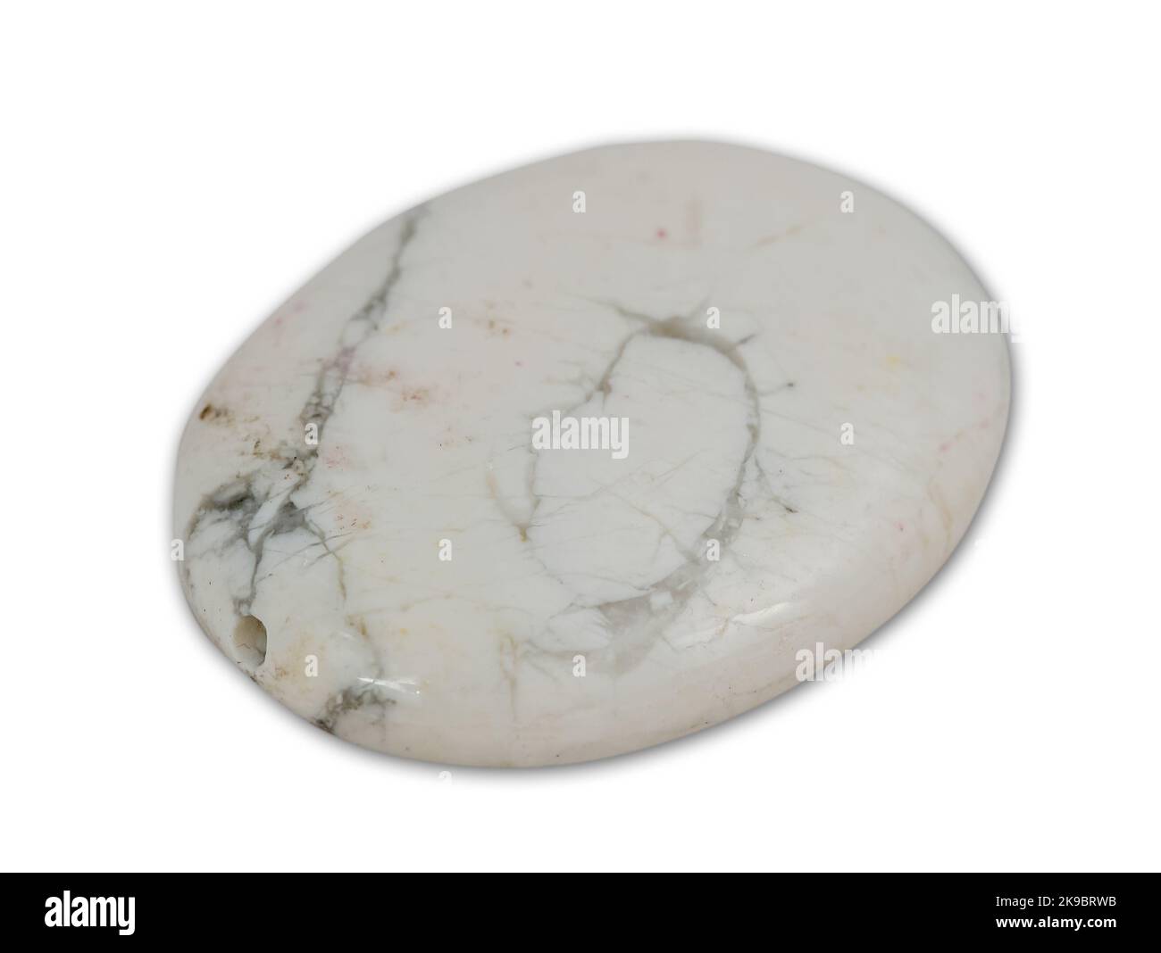 Magnesite mineral specimen isolated on the white background Stock Photo ...