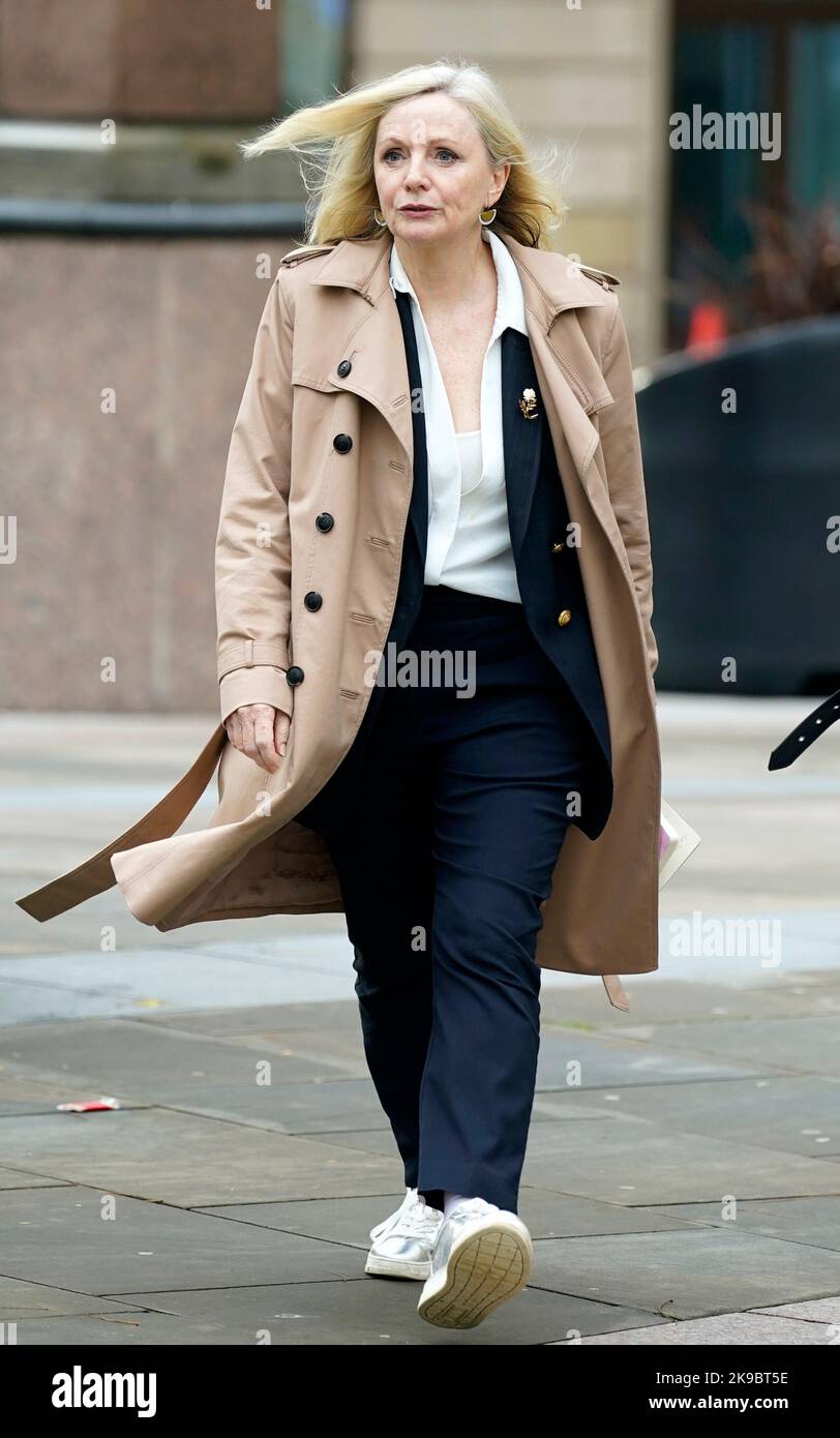 West Yorkshire mayor Tracy Brabin arriving before speaking to the media ...