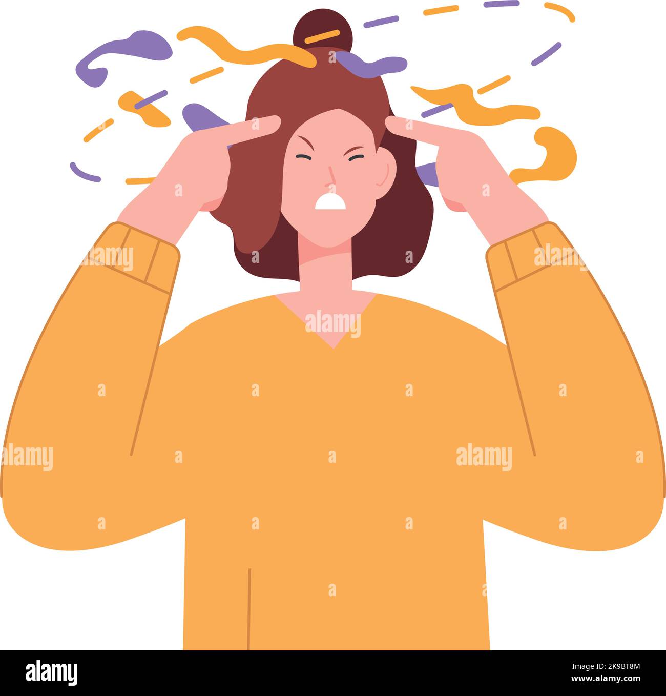 Dizzy vertigo hangover icon hi-res stock photography and images - Alamy