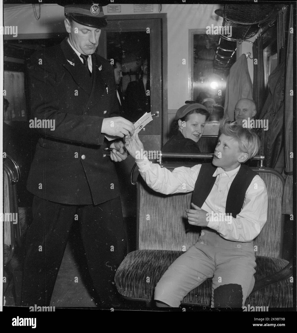 Alf Larsson as Nils Holgersson for the State Railways, SJ Stock Photo ...