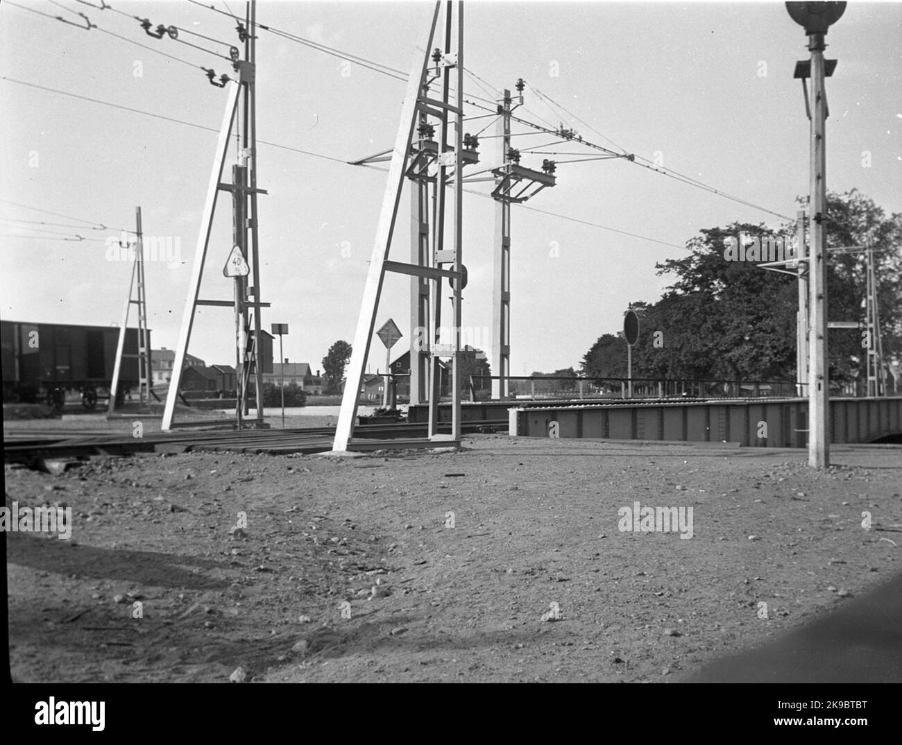 Turning bridge over the Göta Canal Stock Photo - Alamy