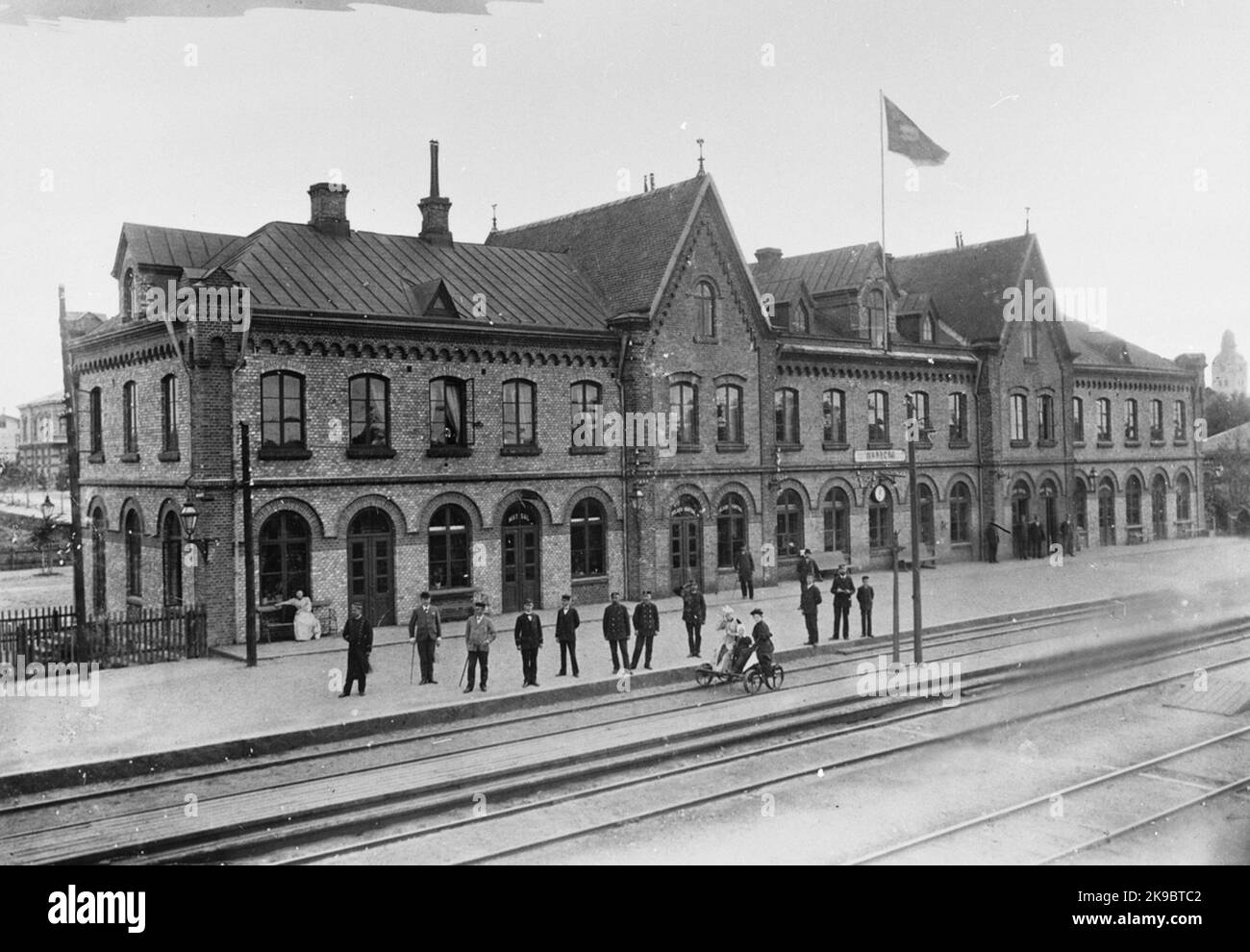 The station house after extensive redevelopment in the 1920s, when it ...