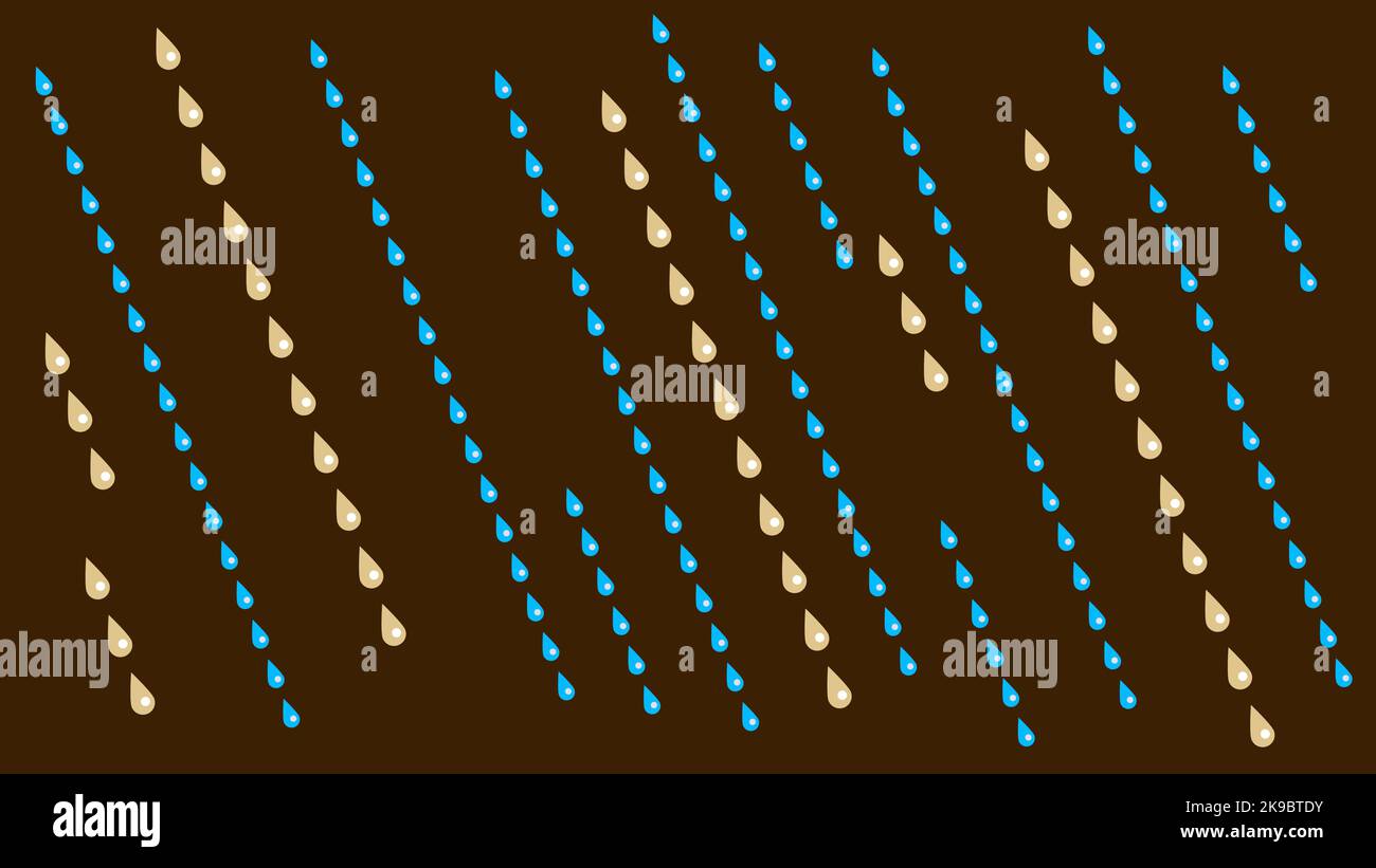 Vector pattern made of cartoon raindrops Stock Vector Image & Art - Alamy