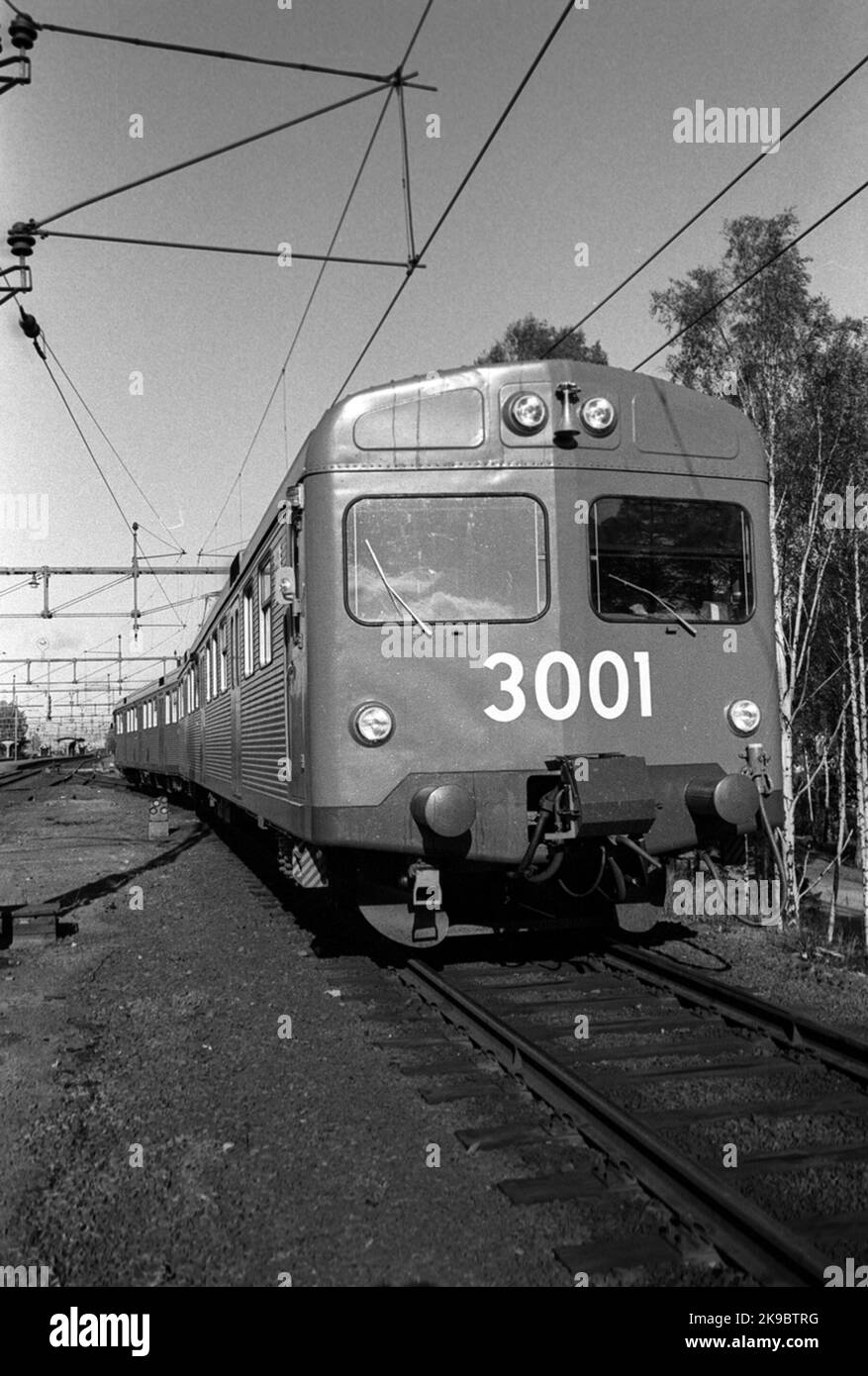 State Railways, SJ X1 3001. View of Local Train. Södertälje Södra Stock ...