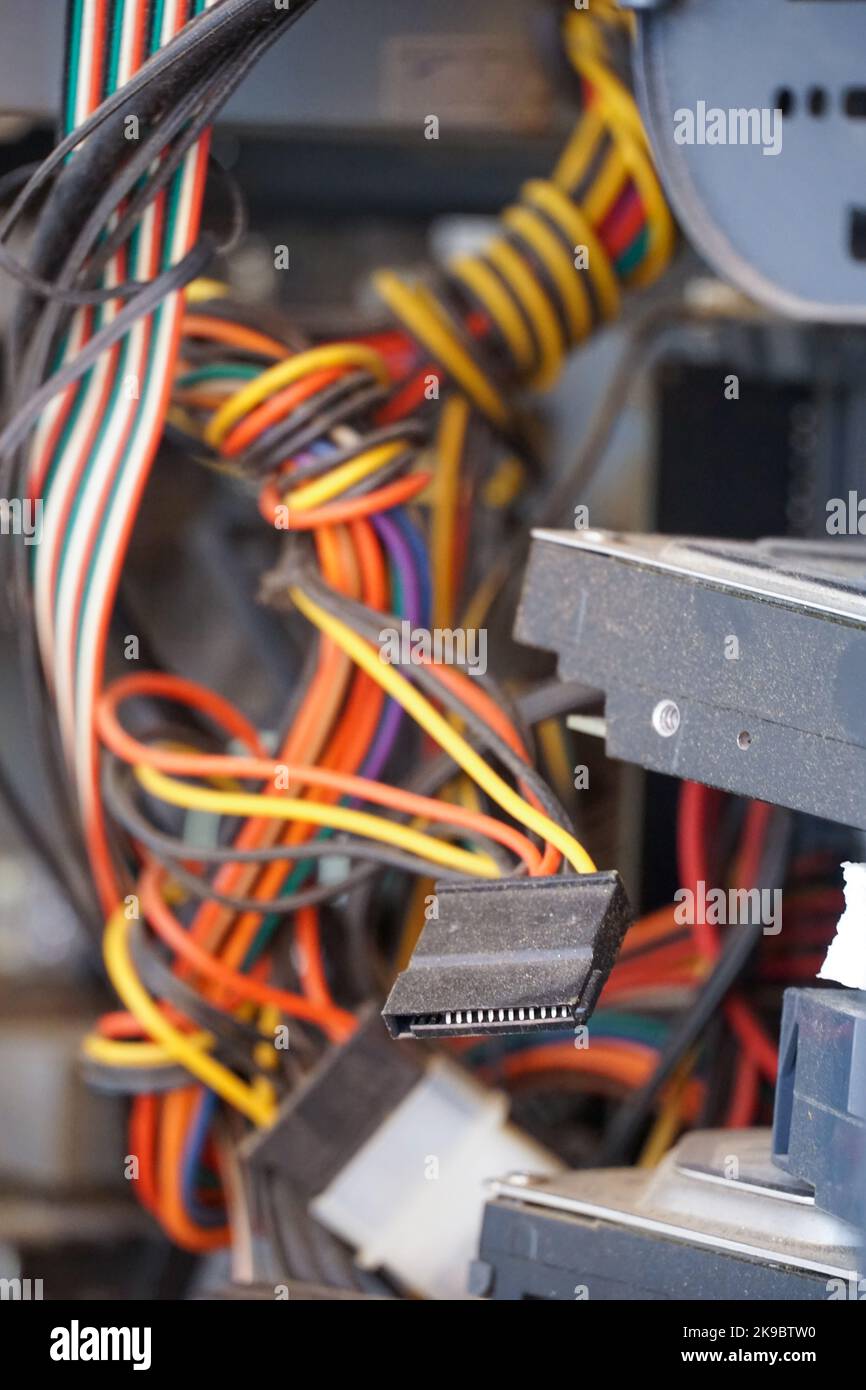 Old computer cables hi-res stock photography and images - Alamy