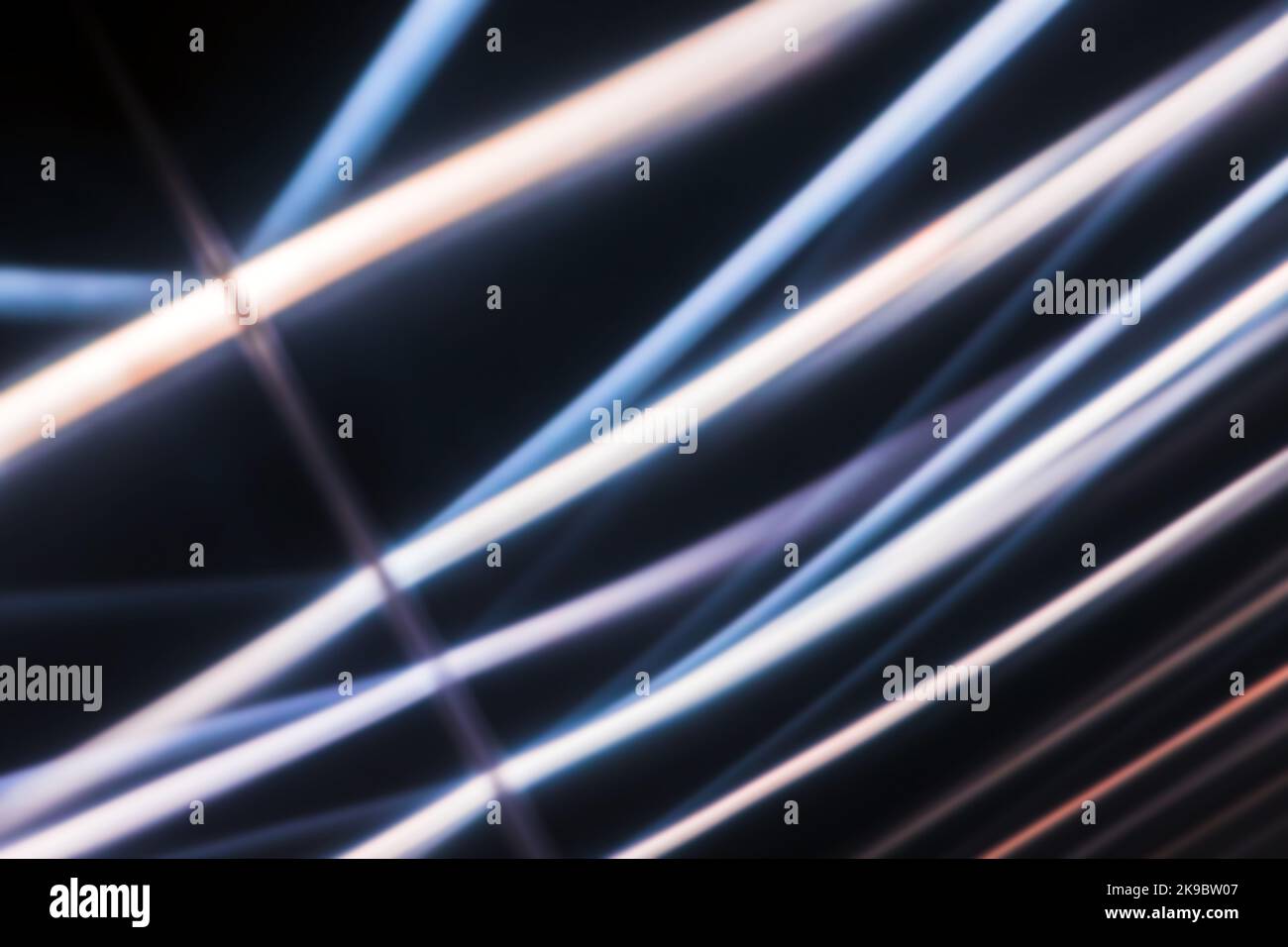 Brushed metallic wall with colorful blurred reflections pattern ...