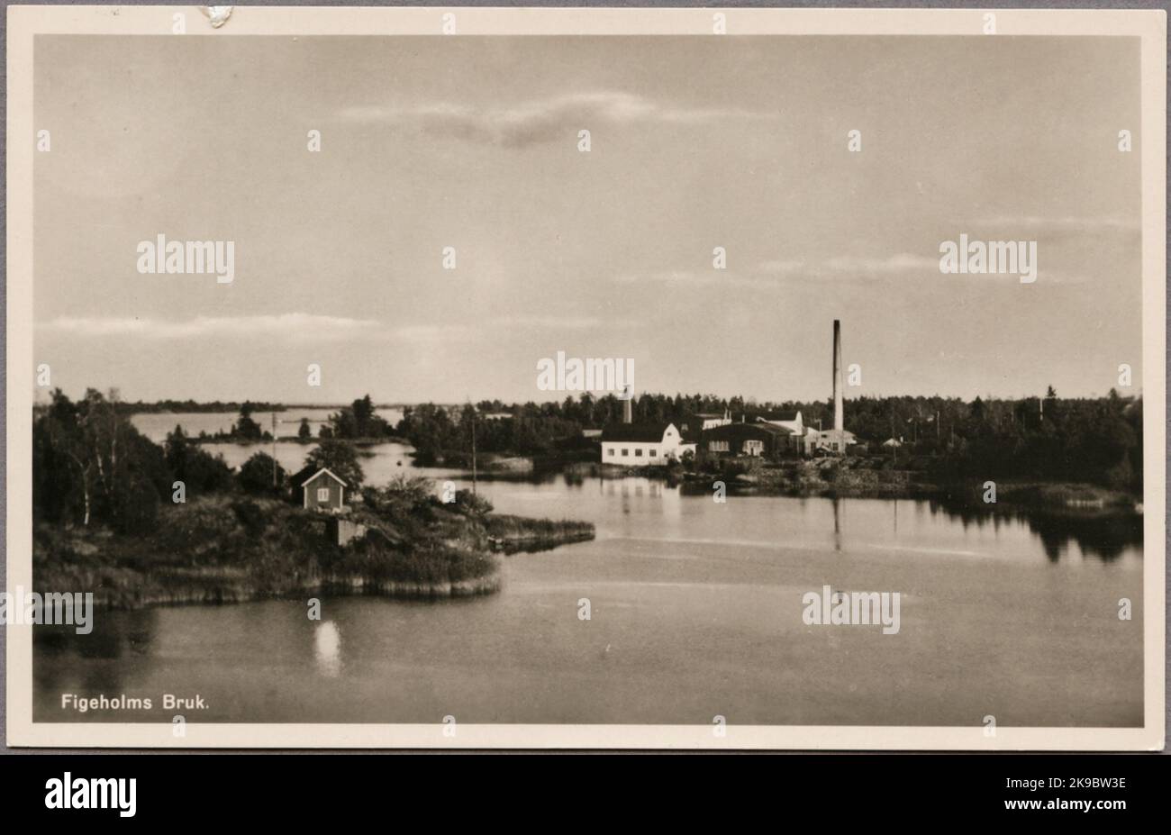 Figeholm paper mill Stock Photo - Alamy