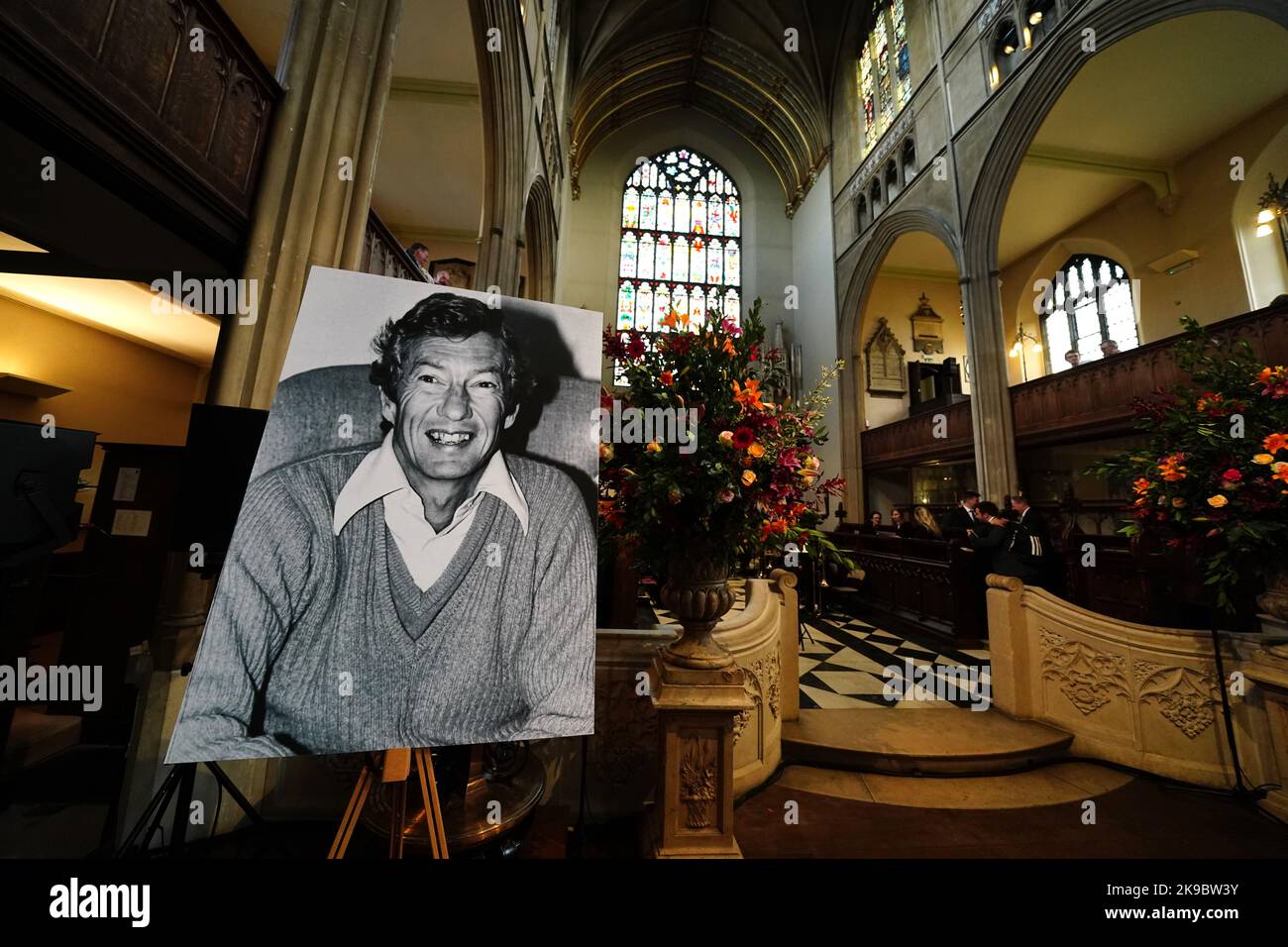 The photo of Lester Piggott from the service to celebrate the life of ...