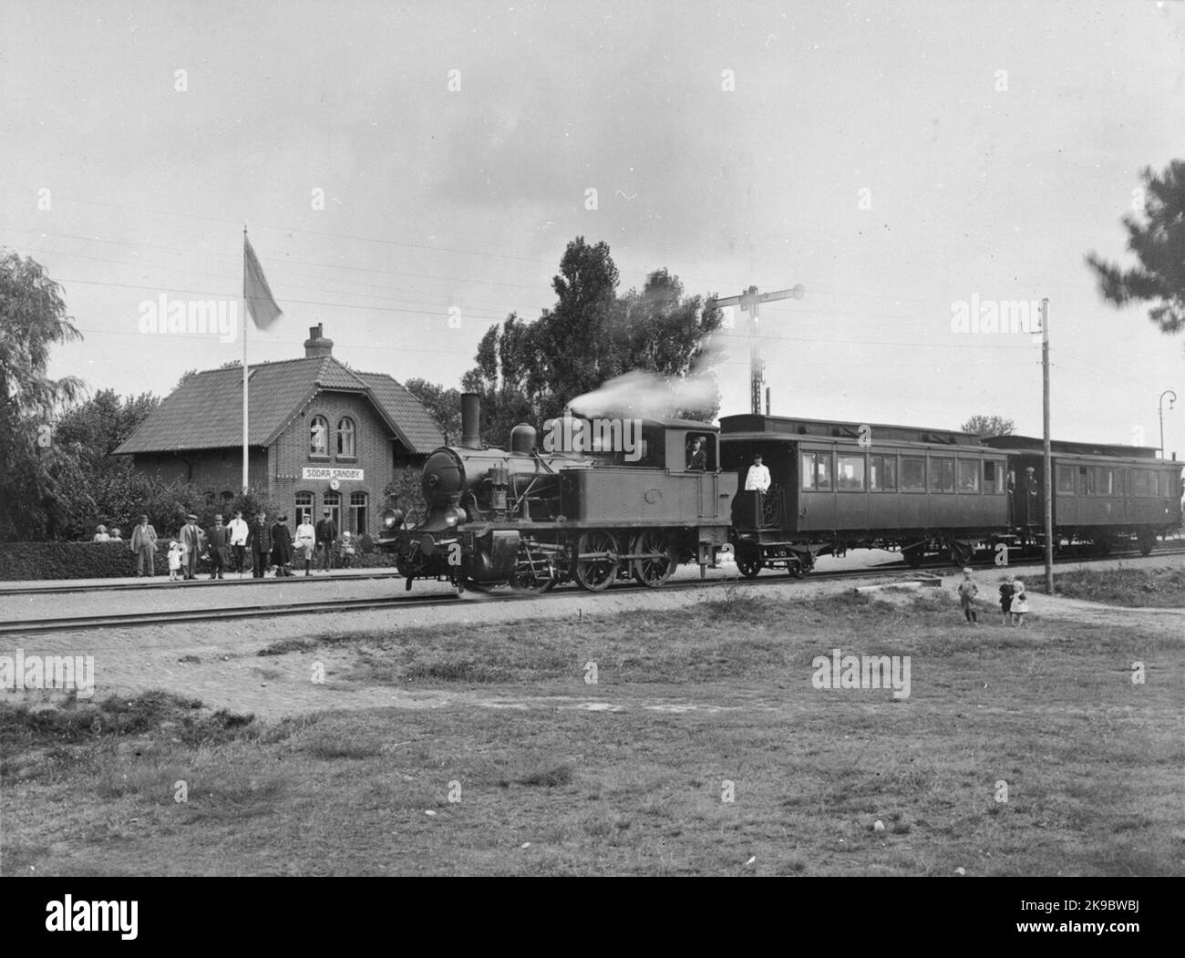 Södra Sandby station Stock Photo - Alamy