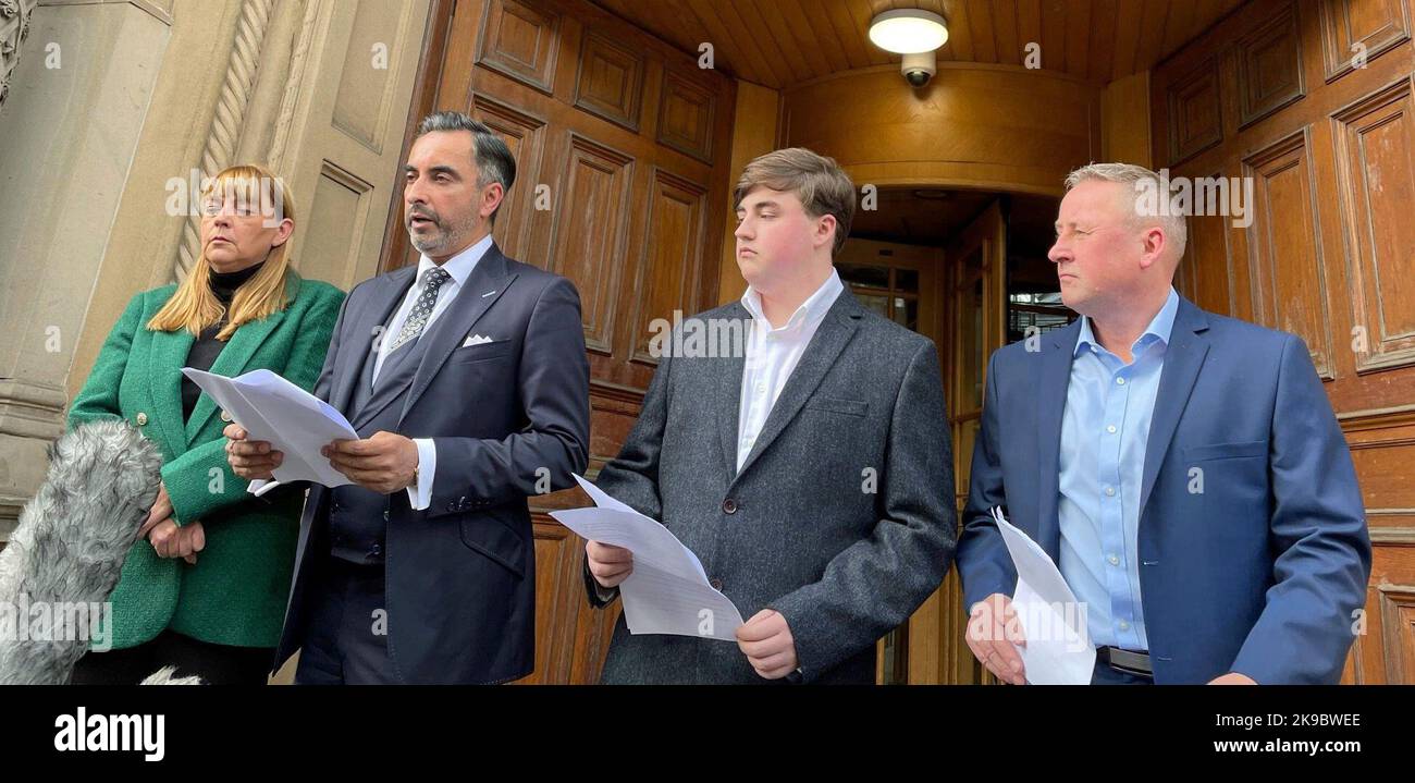 The relatives of William Lindsay and Katie Allan (left to right) Linda ...