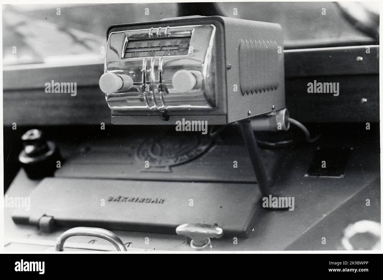 Communication radio in a bus. Scania-Vabis Stock Photo - Alamy