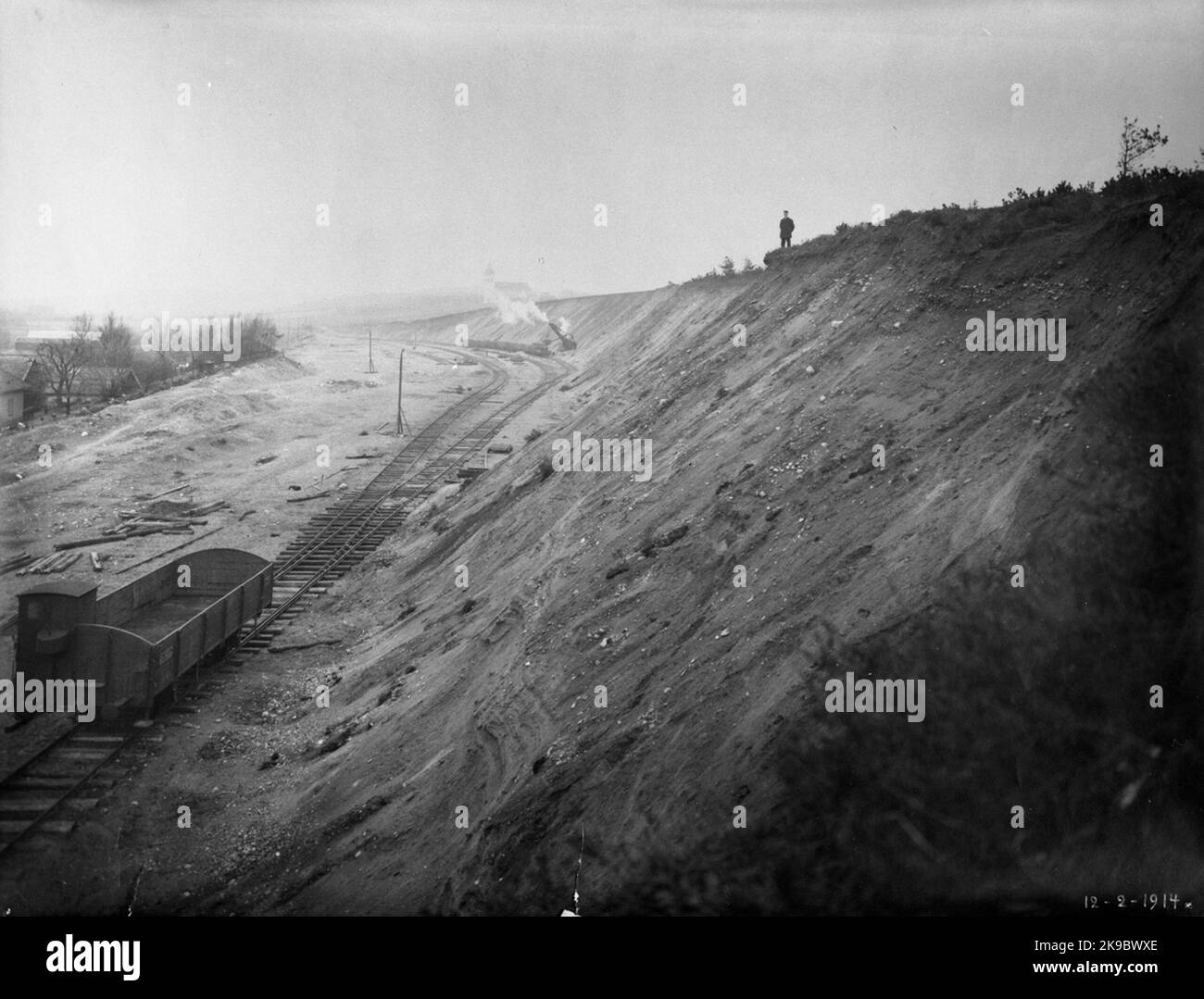 Gothenburg-Halland Railway, GHB, Fjärås Grus pit Stock Photo - Alamy
