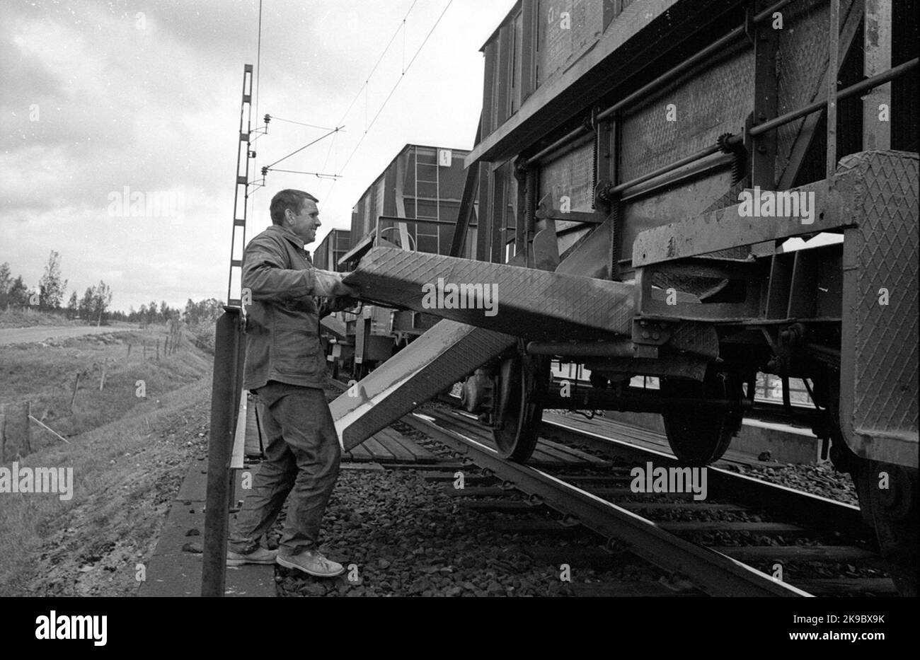 State Railways, SJ Q50. Track maintenance work Stock Photo - Alamy