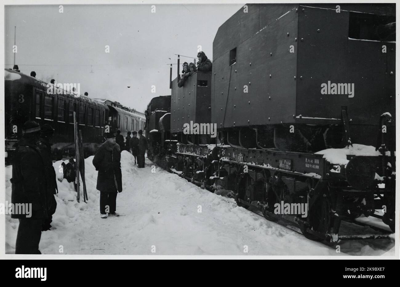 Armor train 2 Boden at the national border. The State Railways, SJ J ...
