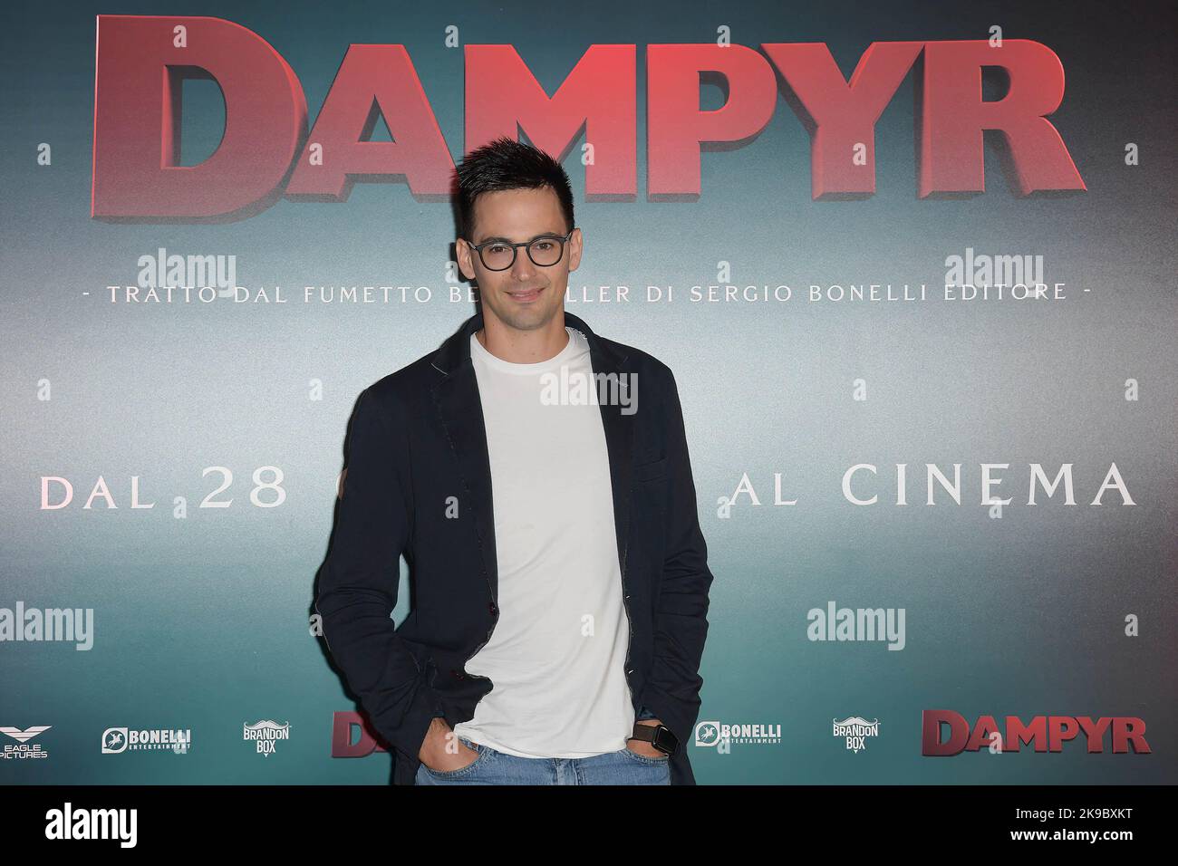 Rome, Italy. 27th Oct, 2022. Riccardo Chemello attends at the photocall of the movie "Dumpyr" at ...