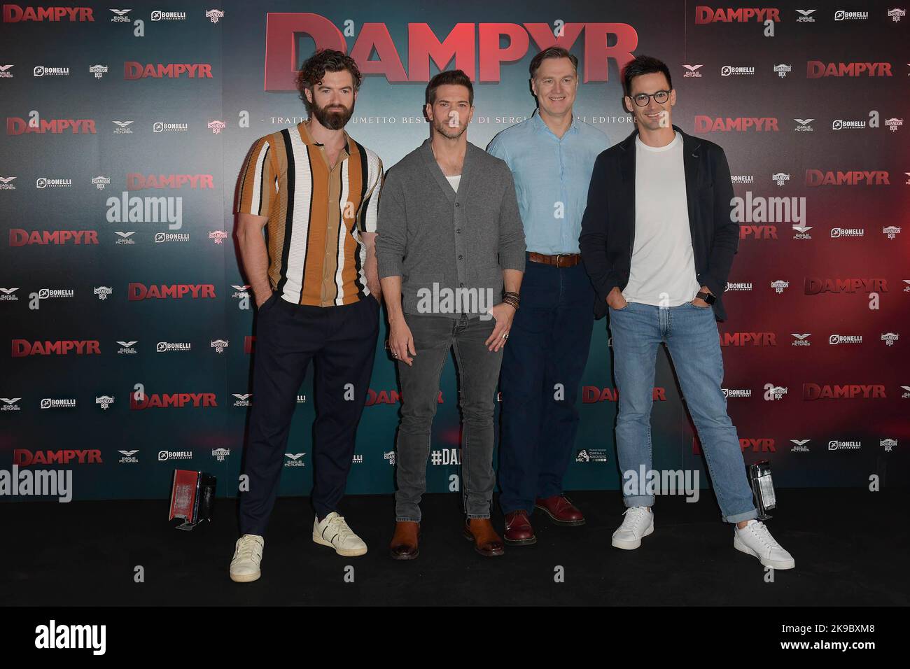Rome, Italy. 27th Oct, 2022. (L-R) Stuart Martin, Luke Roberts, David Morrisey and Riccardo ...