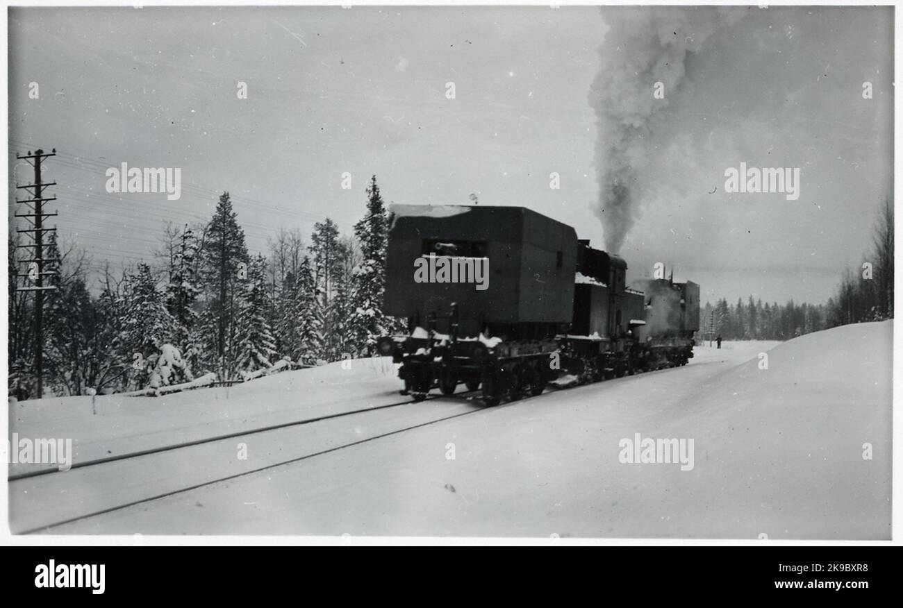 Armor train 2 Boden at the national border. The State Railways, SJ J ...