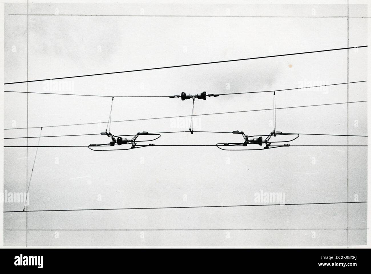 Contact line with a short tensionless section Stock Photo - Alamy