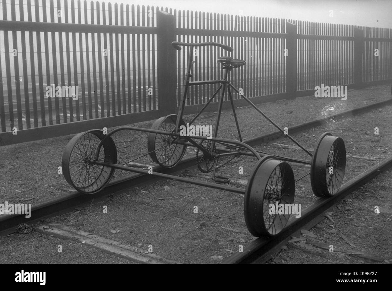 Four -wheeled tramp dressin; JVM. From Norra Södermanland Railway ...